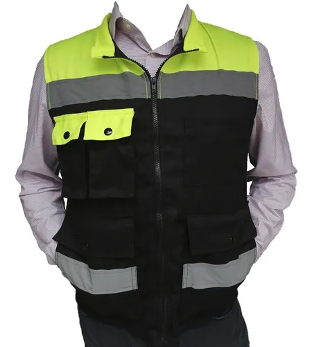 Chaleco Reflejante Seguridad Industrial Ejecutivo Gabardina | Envío gratis
