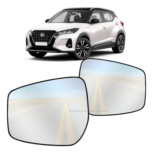 Par De Lente Vidro Espelho Retrovisor Nissan Kicks Original ...