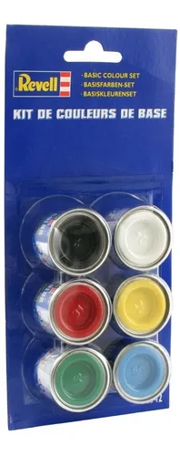 Kit con 6 latas de tinta sintética básicas - Revell 32342 | MercadoLibre Kit con 6 latas de tinta sintética básicas - Revell 32342 | MercadoLibre