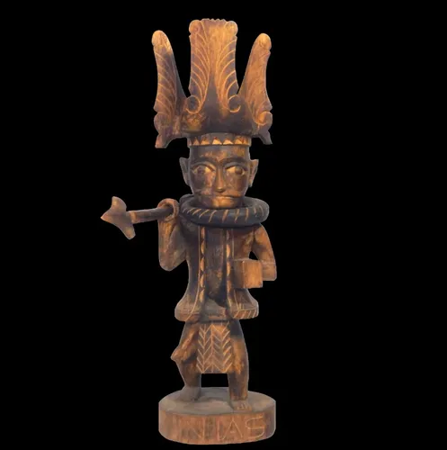 Escultura Madeira Figura Ancestral Nias Indonésia | MercadoLivre Escultura Madeira Figura Ancestral Nias Indonésia | MercadoLivre