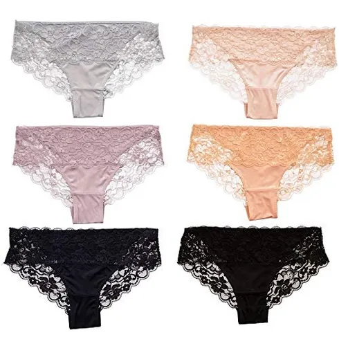 Pack De 6 Bikinis De Encaje Alyce Intimates Para Mujer Meses Sin Interés