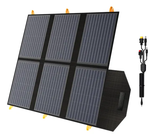 Panel Solar Portátil 60w Impermeable Plegable Para Camping | Envío gratis