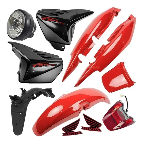 Kit Carenagem Cg 125 Fan 125 Ks 2012 Vermelha | Frete grátis Kit Carenagem Cg 125 Fan 125 Ks 2012 Vermelha | Frete grátis
