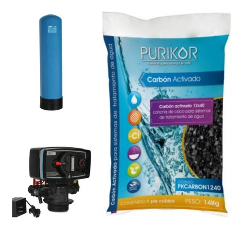 Filtro Para Agua De Zeolita 9x48 Carbón Activado Hidrogreen