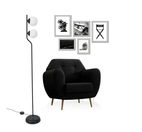 Luminária Coluna De Piso Globo Dual Skyshow® Abajur De Chão ... Luminária Coluna De Piso Globo Dual Skyshow® Abajur De Chão ...