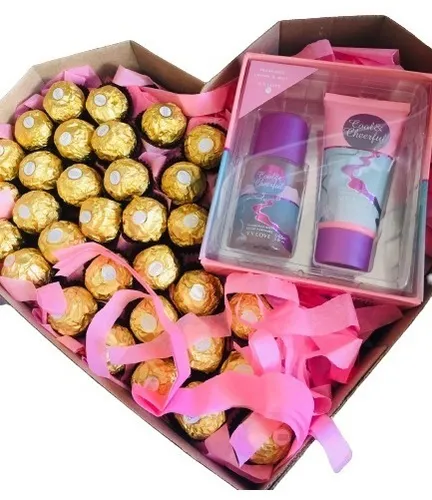 Caja De Corazón, Decorativa, Para Regalar, Con 32 Ferreros | Meses sin ... Caja De Corazón, Decorativa, Para Regalar, Con 32 Ferreros | Meses sin ...