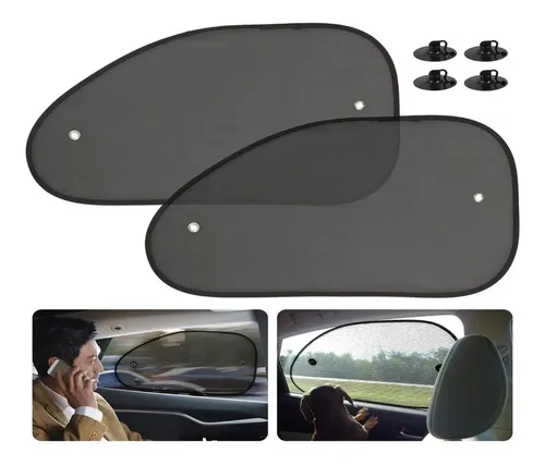 Protector Solar Carro 2 Ventanas Laterales Velo + Ventosas | Cuotas sin ...