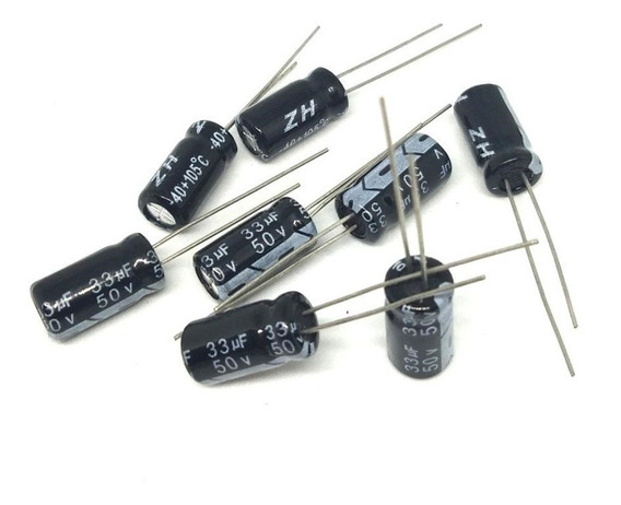 Capacitor Eletrolitico 33uf 50v | MercadoLivre 📦
