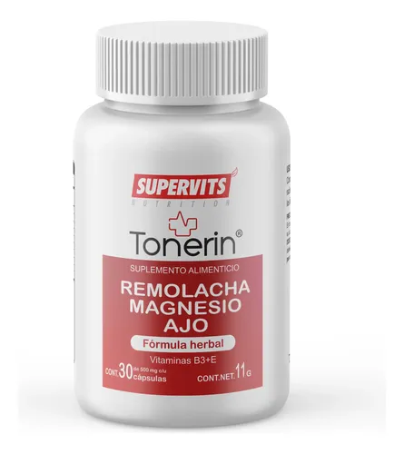 Tonerin Magnesio 30 Cápsulas Cuidado Arterial Sfn Supervits Sin Sabor ...