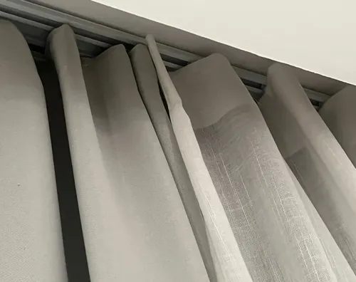Cortina Blackout Linho 6m X 2,90 Altura Trilho Suiço Duplo ...
