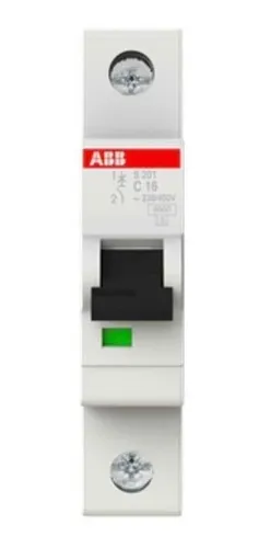 Interruptor Termomagnetico Miniatura Riel Din 1x16a Abb | MercadoLibre