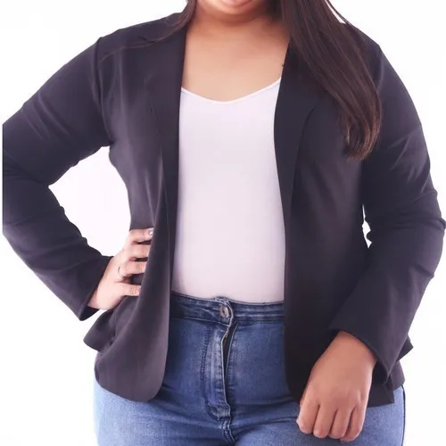 Blazer Plus Size Social Acinturado Confortável Lindas Cores