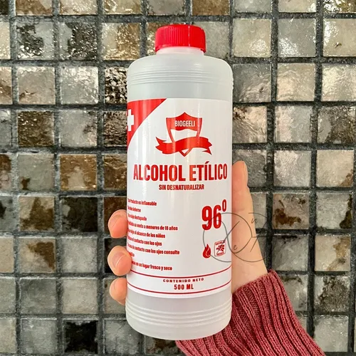 Alcohol Etilico 96 Grado Alimenticio 500 Ml Comestible X 3 en venta en ...