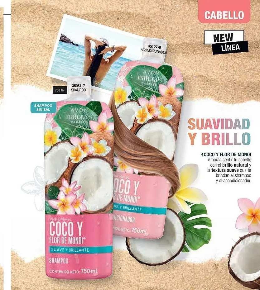 X 3 Avon Shampoo+ Acondicionador + Crema Corporal Coco Flor | MercadoLibre