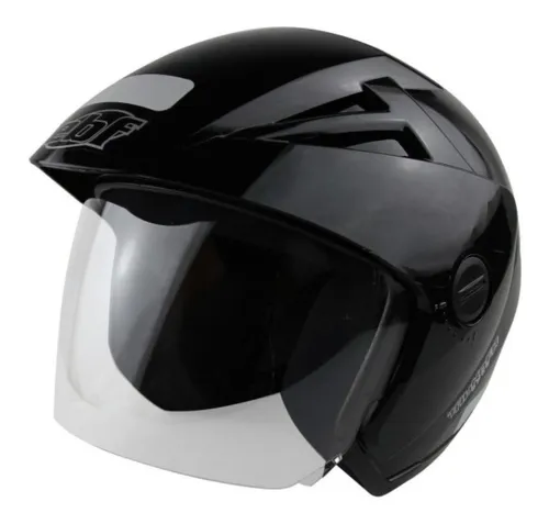 Capacete Aberto Ebf Thunder Open Solid Preto 56 58 60 Capacete Aberto Ebf Thunder Open Solid Preto 56 58 60