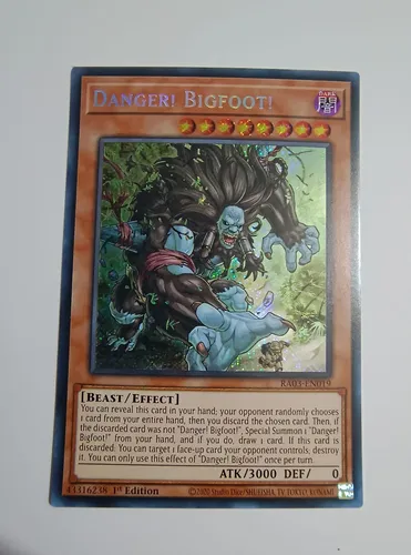 Danger! Bigfoot! Prismatic Secret Rare Yugioh | Meses sin interés