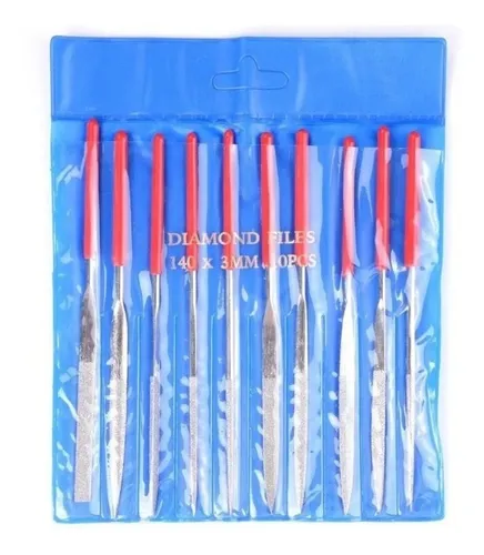 Juego De Limas Diamantadas Para Joyero De 10 Piezas 140mm Envío Gratis