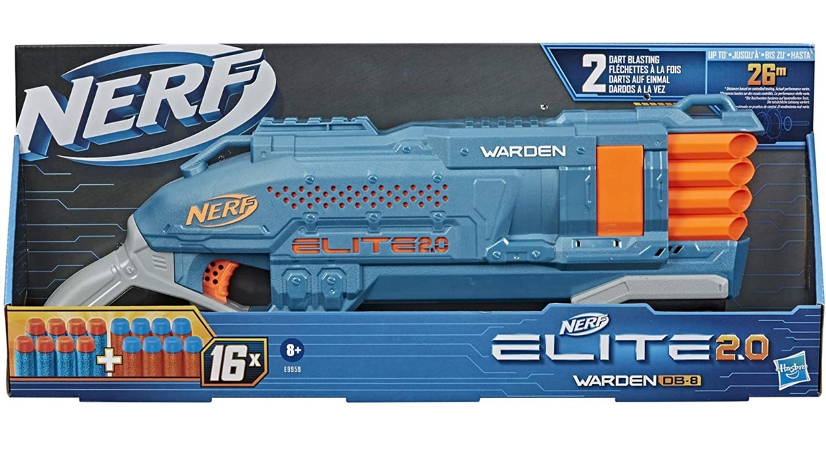 Lançador De Dardo Hasbro Nerf Lançador Elite 2.0 Warden Db 8 ... Lançador De Dardo Hasbro Nerf Lançador Elite 2.0 Warden Db 8 ...