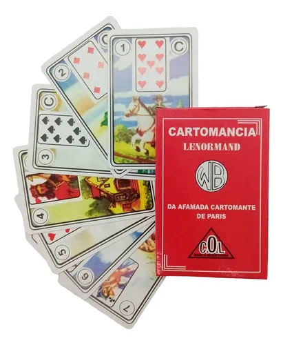 Baralho Cigano 36 Cartas Oráculo Lenormand Manual Explicação