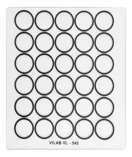 Placa De Vidrio 30 Anillos Para Reacciones De Aglutinacion Placa De Vidrio 30 Anillos Para Reacciones De Aglutinacion