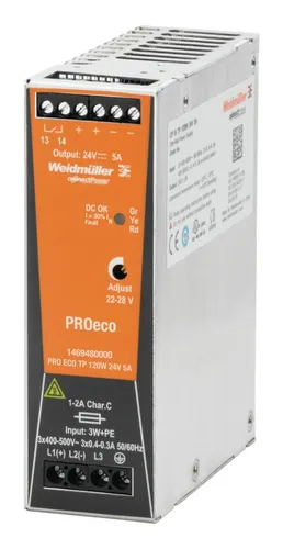 Fuente De Poder Weidmuller 24 Vcd, 5 Amps. | MercadoLibre