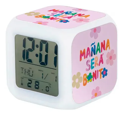 Reloj Despertador Digital Becky G Mañana Sera Bonito Alarma Blanco ...