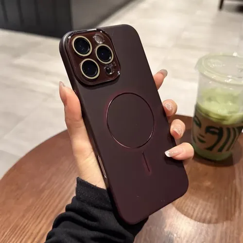 Z Funda De Teléfono De Gama Alta De Color Rojo Vino For H | Meses sin ...