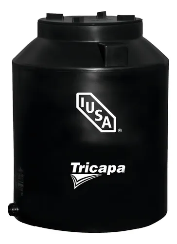 Tanque De Agua Iusa Tinaco Tricapa Vertical Polietileno 750l Negro De