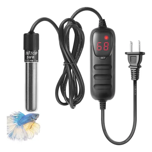 Calentador De Acuario Hitop Mini Sumergible De 50 W Para 5 A | Cuotas ...