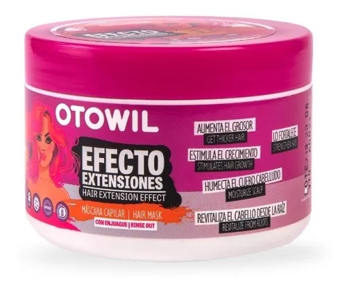 Mascara Capilar Efecto Extensiones Con Enjuague Pote X250ml Mascara Capilar Efecto Extensiones Con Enjuague Pote X250ml
