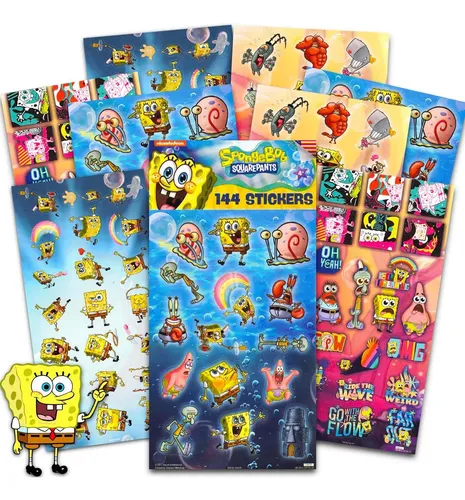 Pegatinas Para Niños Bob Esponja Juego De Calcomanías Jhq Cuotas