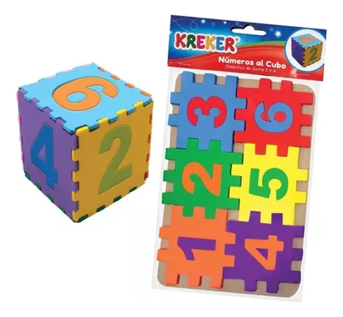 Numeros Al Cubo De Goma Eva Kreker Encastre Didáctico Numeros Al Cubo De Goma Eva Kreker Encastre Didáctico