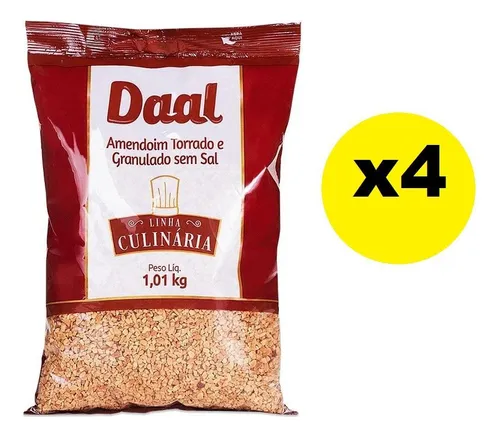 Kit 4 Pacotes De Amendoim Torrado E Granulado Sem Sal 1,01kg | MercadoLivre Kit 4 Pacotes De Amendoim Torrado E Granulado Sem Sal 1,01kg | MercadoLivre