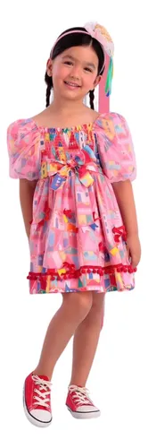 Vestido Mon Sucre Infantil Festa Junina | Parcelamento sem juros Vestido Mon Sucre Infantil Festa Junina | Parcelamento sem juros