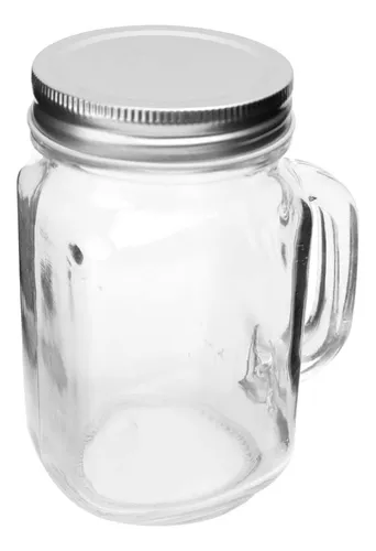 6 Tarros Mason Jar Con Tapa 470 Ml 6 Tarros Mason Jar Con Tapa 470 Ml