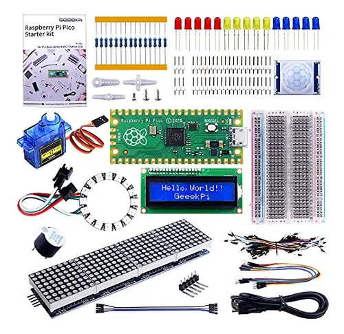 Kit Básico De Inicio Geeekpi Raspberry Pi Pico Con Raspberry | Meses ... Kit Básico De Inicio Geeekpi Raspberry Pi Pico Con Raspberry | Meses ...