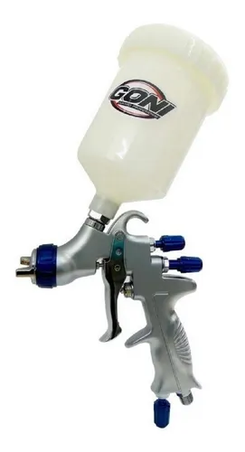 Pistola Gravedad Lvmp Vaso 600ml Boquilla 1.3mm 3331 Goni Color Gris