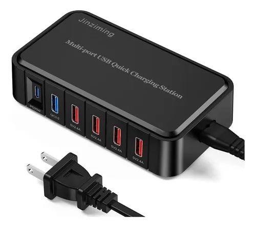 Estacion De Carga Rapida Con Puertos Usb Y Tipo C 86 W Mercadolibre