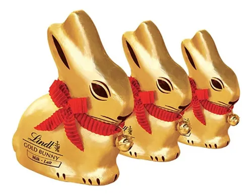 Lindt Gold Bunny 100g (3 Unidades) | MercadoLivre