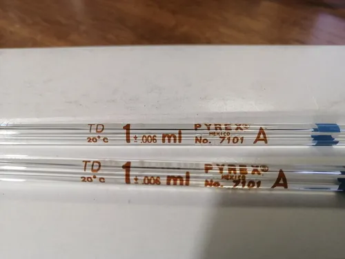 Pipeta Volumetrica 1 Ml Clase A Certificada/serializada en venta en ... Pipeta Volumetrica 1 Ml Clase A Certificada/serializada en venta en ...