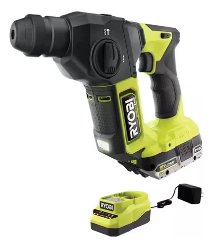 Rotomartillo Electroneumático Ryobi Psbrh01b Inalámbrico Verde Lima