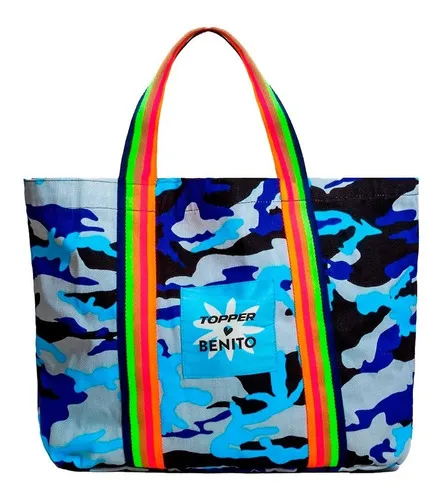 Sacola feminina Topper Lifestyle Benito Camo Az Cli | MercadoLivre Sacola feminina Topper Lifestyle Benito Camo Az Cli | MercadoLivre