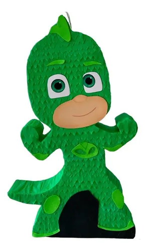 Piñata Gecko Héroes En Pijamas Decoración Fiesta Pj Mask | Envío gratis
