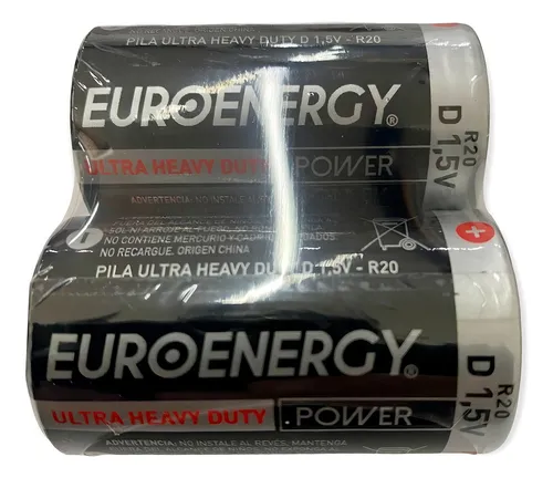 Pilas D Euroenergy Ultra Heavy Duty X 2 Pilas D Euroenergy Ultra Heavy Duty X 2