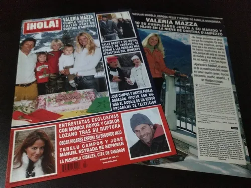 Valeria Mazza * Tapa Y Nota Revista Hola 3213 * 2006 | MercadoLibre