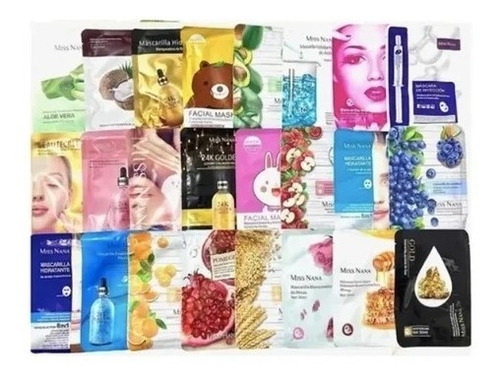 Set De 25 Mascarillas Faciales Coreanas Meses Sin Intereses