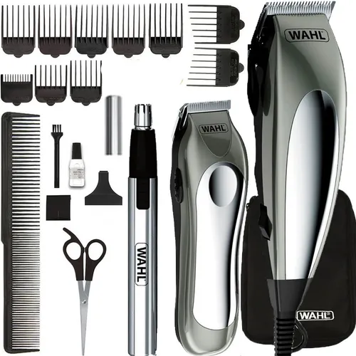 Máquina Cortar Cabelo Wahl Aparador Kit Deluxe Groom | Frete grátis Máquina Cortar Cabelo Wahl Aparador Kit Deluxe Groom | Frete grátis