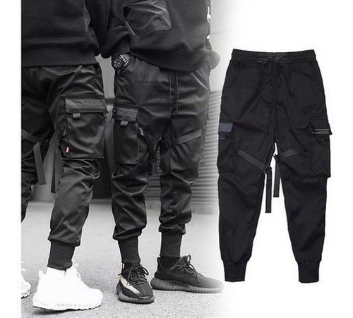 Calças Cargo Casual Harem Joggers Hip Hop Masculina Parcelamento Sem