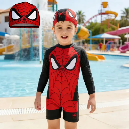 Traje De Baño Una Pieza Niños De Manga Larga 4-7y Upf50+ | MercadoLibre