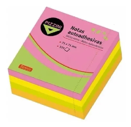 Block Notas Adhesivas Pizzini 75 X 75 Mm. Taco Fluo X 320 Hj | Mismo ... Block Notas Adhesivas Pizzini 75 X 75 Mm. Taco Fluo X 320 Hj | Mismo ...